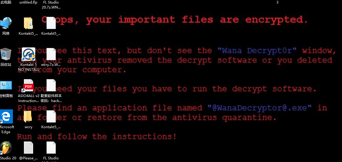 WannaCry蠕虫勒索软件样本，了解其影响和功能 - +病毒库`🧟 UltraDebug
